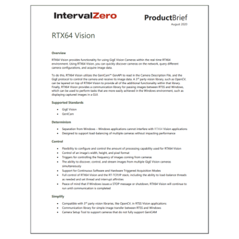 Machine Vision Datasheet - KINGSTAR